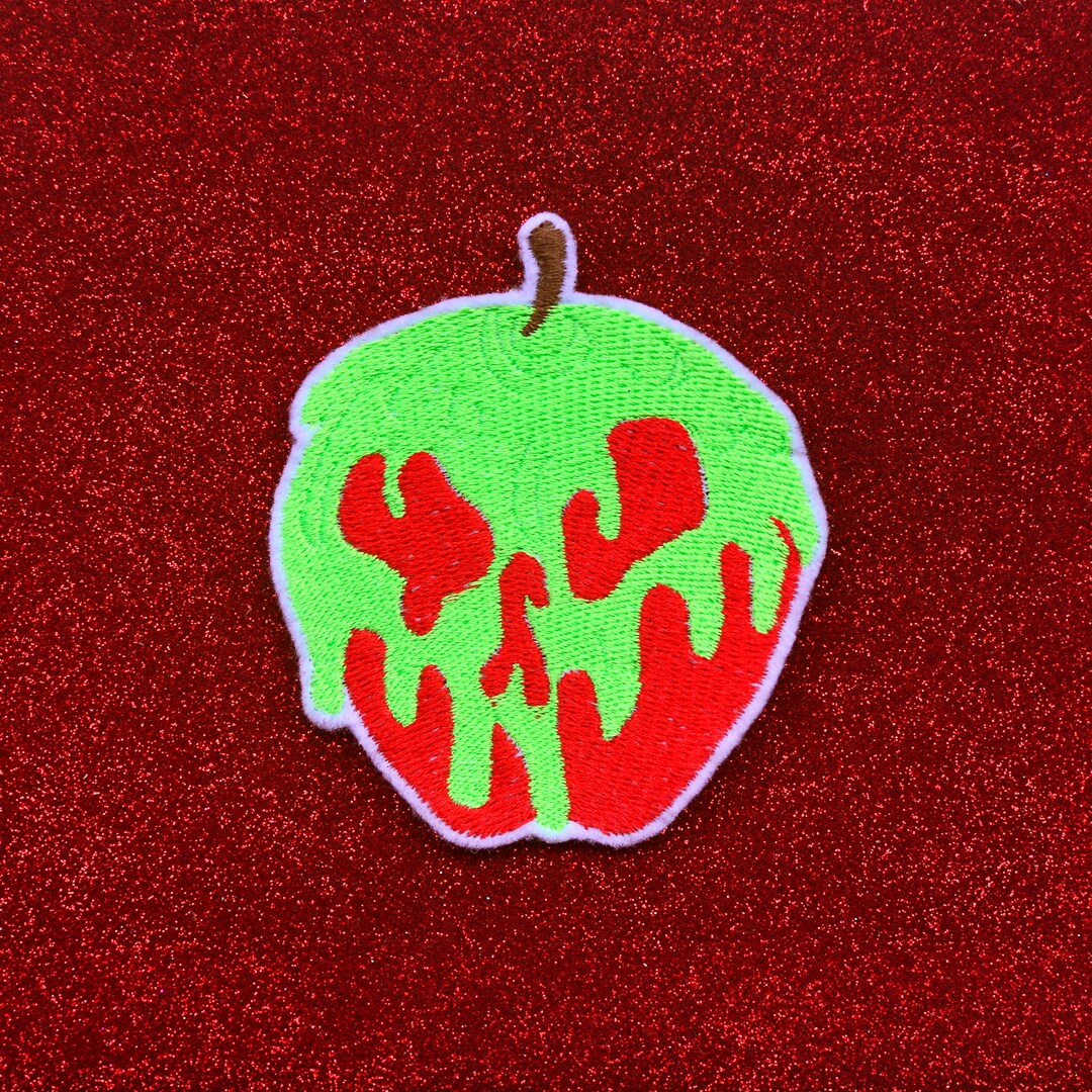 Poison Apple Embroidered Iron on Patch - Etsy