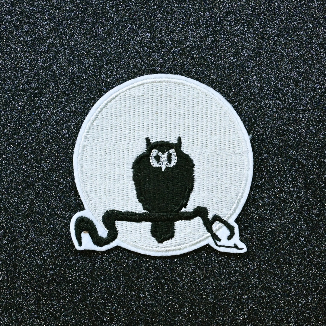 Skeleton Dance Owl Embroidered Iron on Patch - Etsy