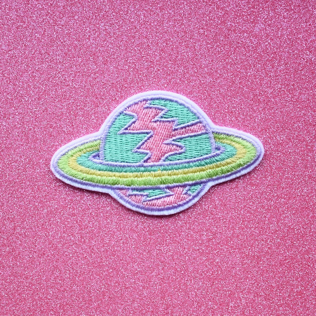 Pastel Planet Embroidered Iron on Patch - Etsy