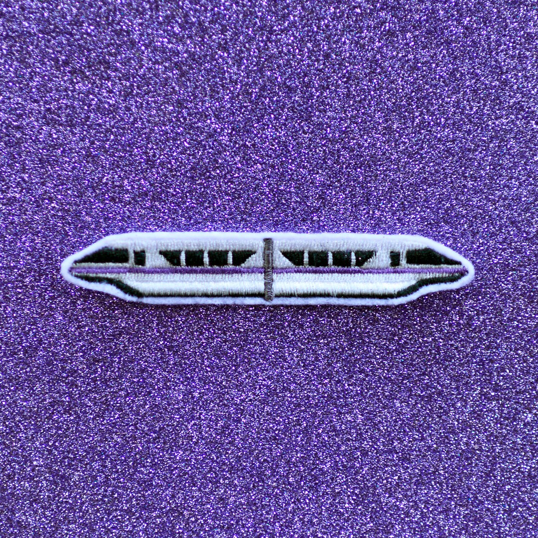 Purple Monorail Embroidered Iron on Patch - Etsy