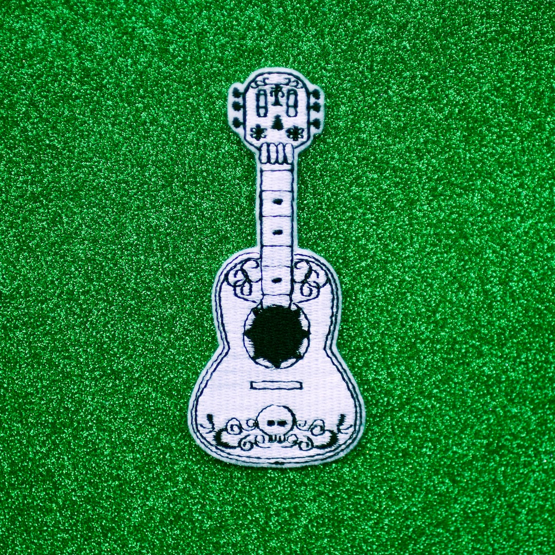 Un Poco Loco Guitar Embroidered Iron on Patch - Etsy