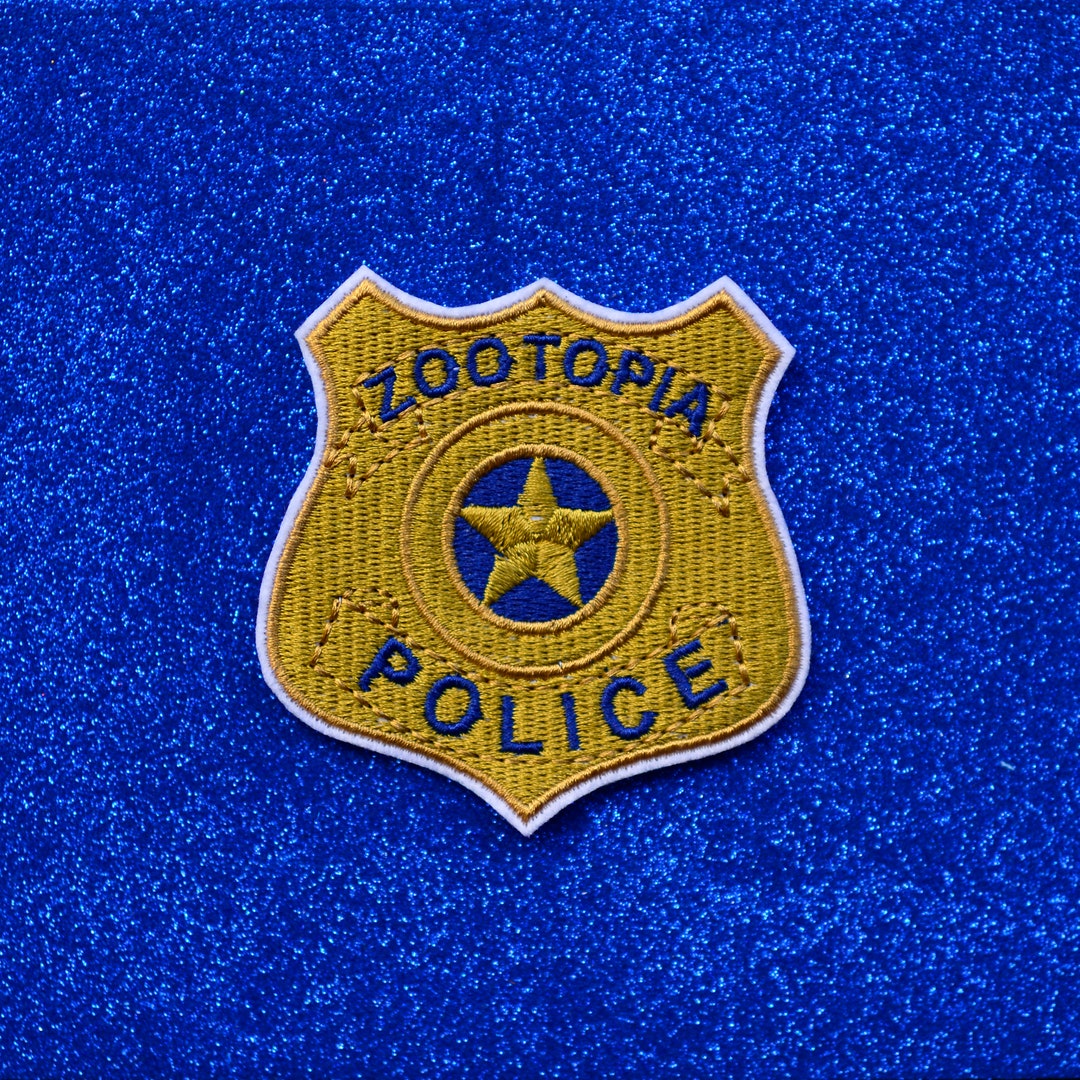 Police Badge Embroidered Iron on Patch - Etsy