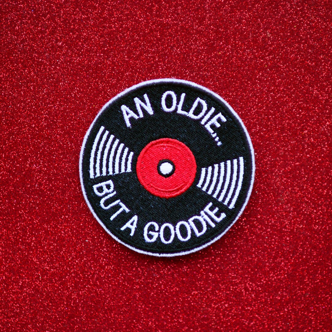 Oldie but a Goodie Record Embroidered Iron on Patch - Etsy