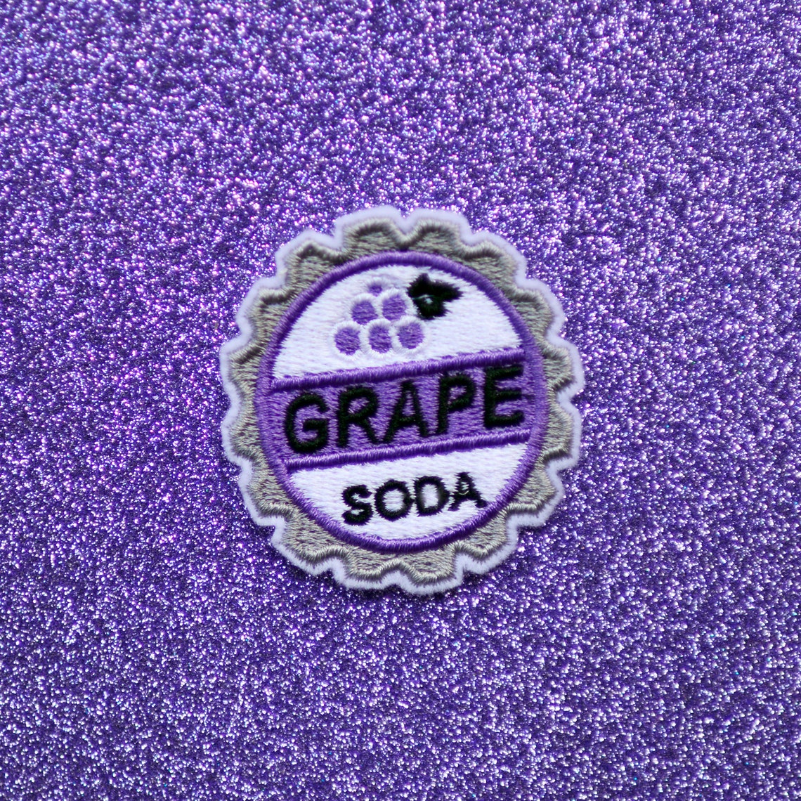 Small Grape Soda Badge Embroidered Iron on Patch - Etsy