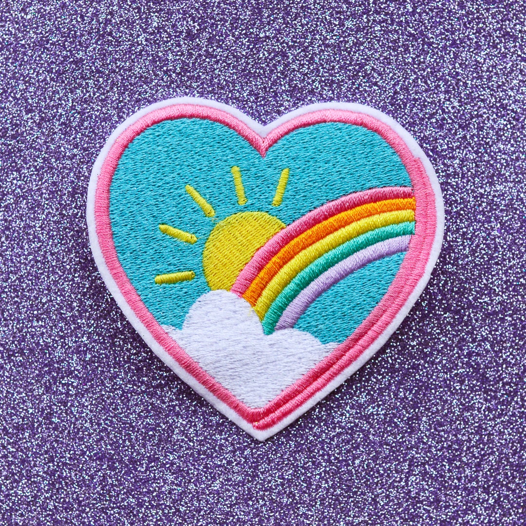Rainbow Love Embroidered Iron on Patch - Etsy