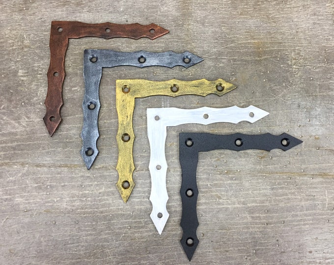 Flat Corner Brace Accents 4 Piece/small Rustic Corner Braces/decorative ...