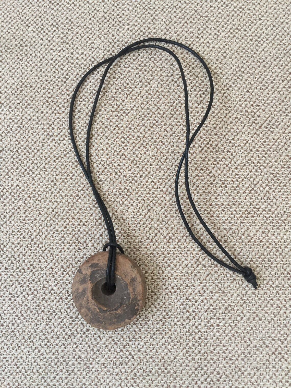 Pendant From a Stone Spindle of the Late Neolithic Period on a - Etsy