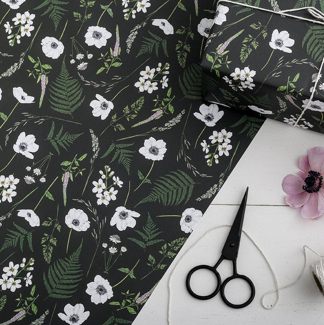 Botanical Wrapping Paper Recycled Gift Wrap Wild Meadow - Etsy