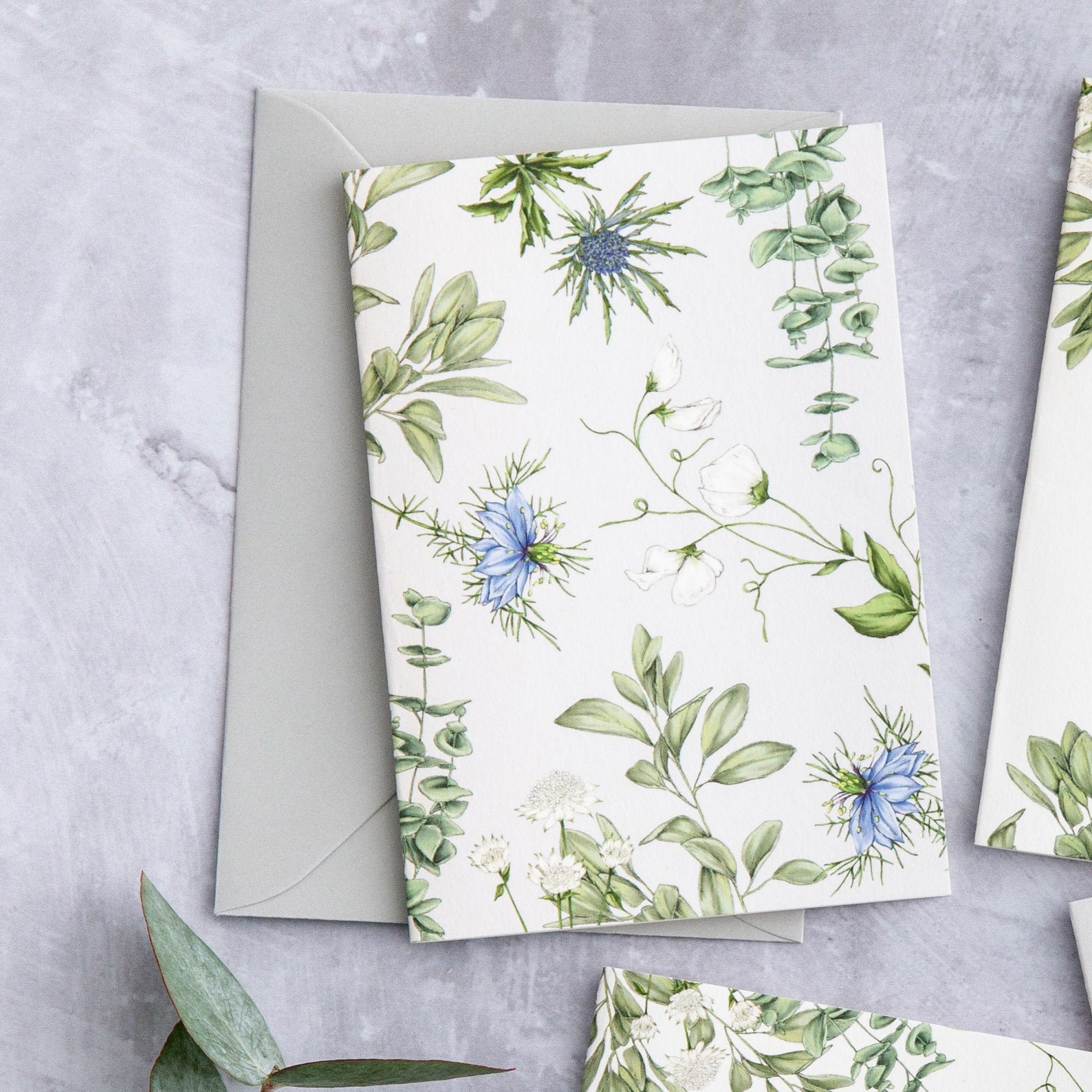 Botanical Greeting Card 'ethereal' Collection - Etsy