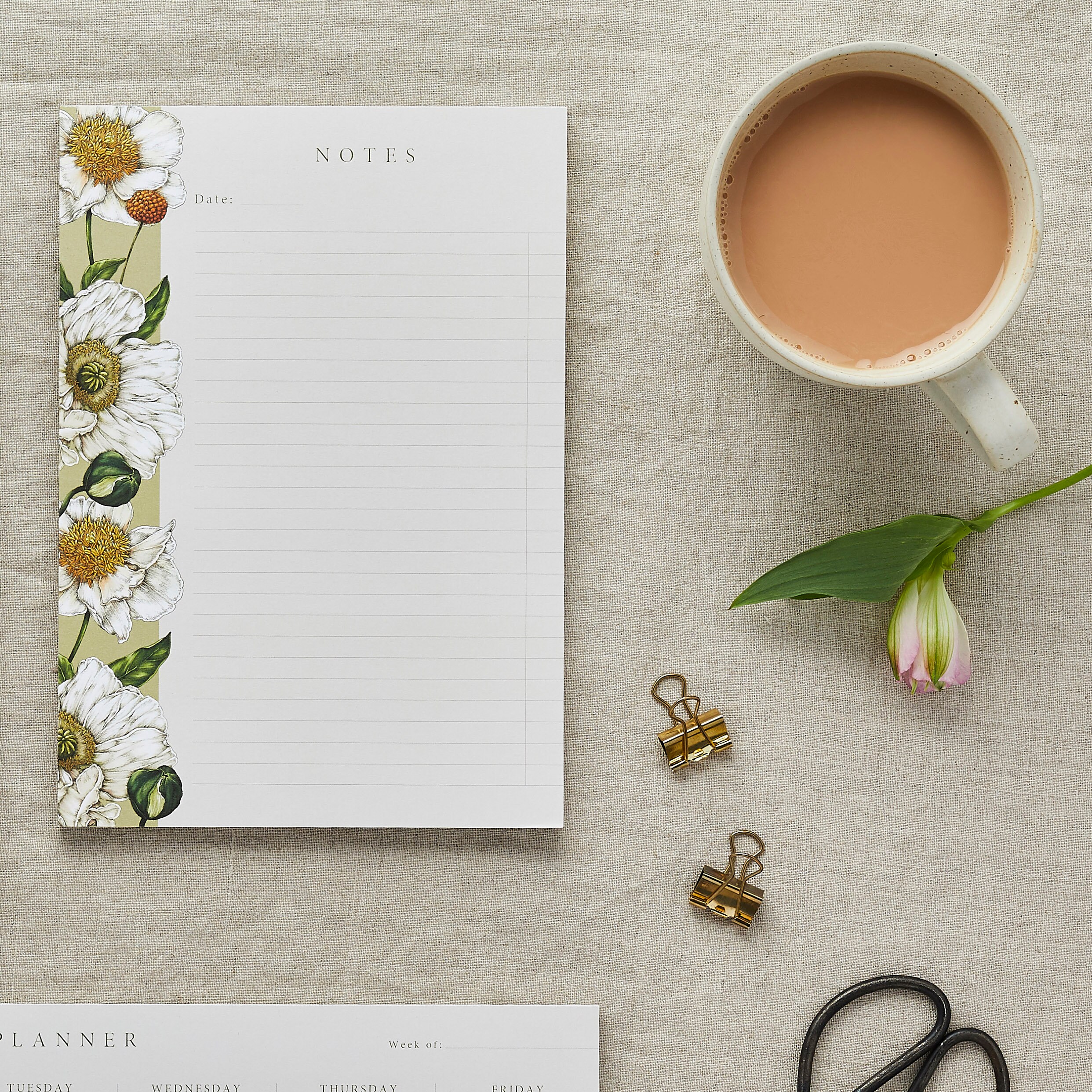A5 Notepad Botanical Recycled Notepad Spring Blossom - Etsy