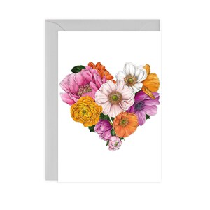 Greeting Card - 'floral Brights' Collection - Botanical / Floral Card ...