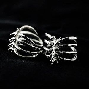 Anatomical Rib Cage Ring | Sterling Silver 925 | Made in Italy | FEEL ...