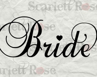Bride silhouette | Etsy