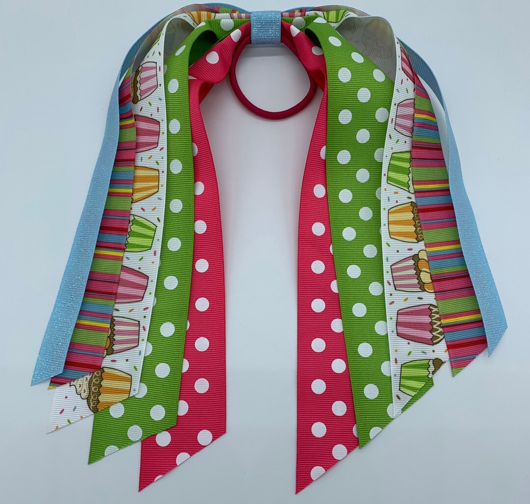 Cupcake Hairtie, Streamer de pelo de cumpleaños, Streamer de cupcakes ...