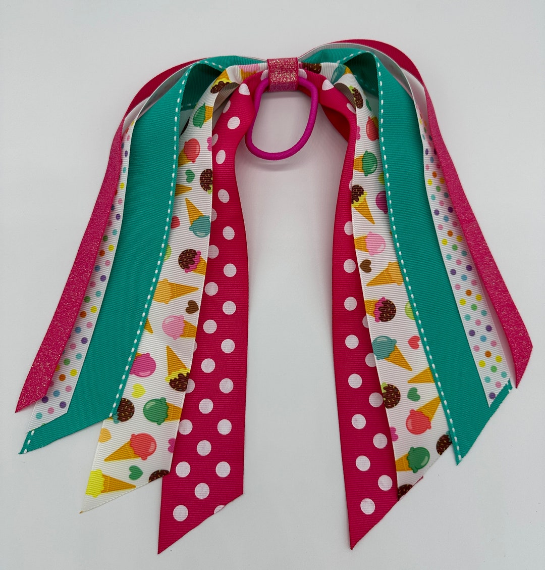 Ice Cream Cone Hairtie, Ice Cream Cone Hair Streamer, Ice Cream ...