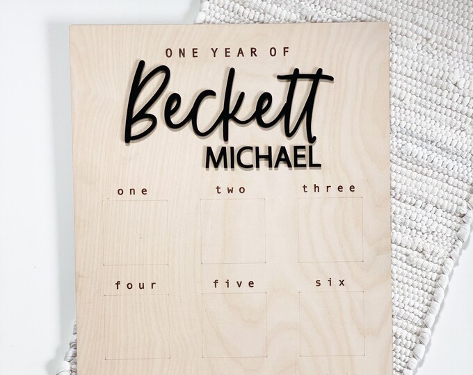 One Year of Sign My First Year One Year of Photo Sign One Year of Board ...