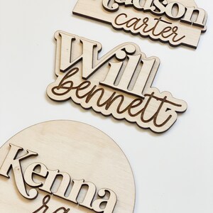 Name Sign Mini Baby Name Sign Name Announcement Hello My - Etsy