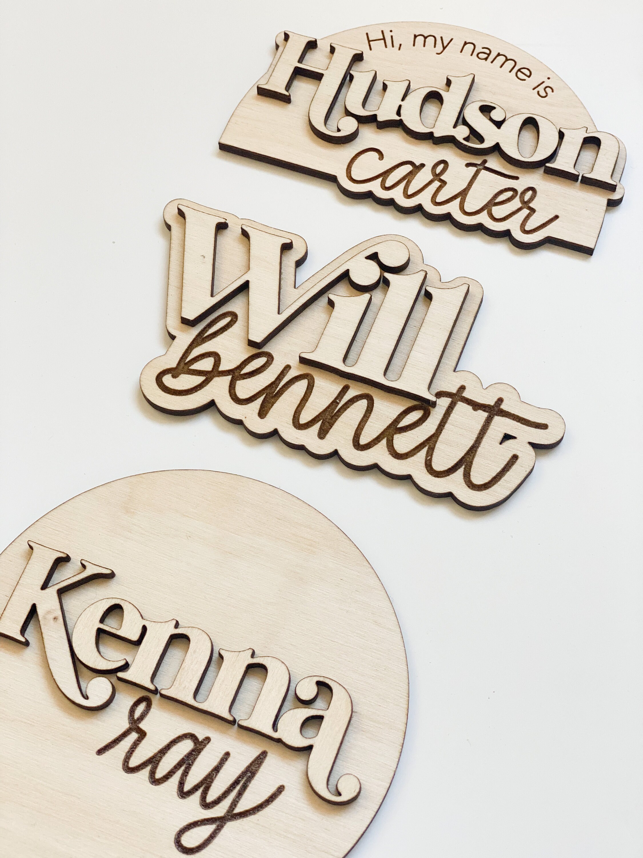 Name Sign Mini Baby Name Sign Name Announcement Hello My | Etsy