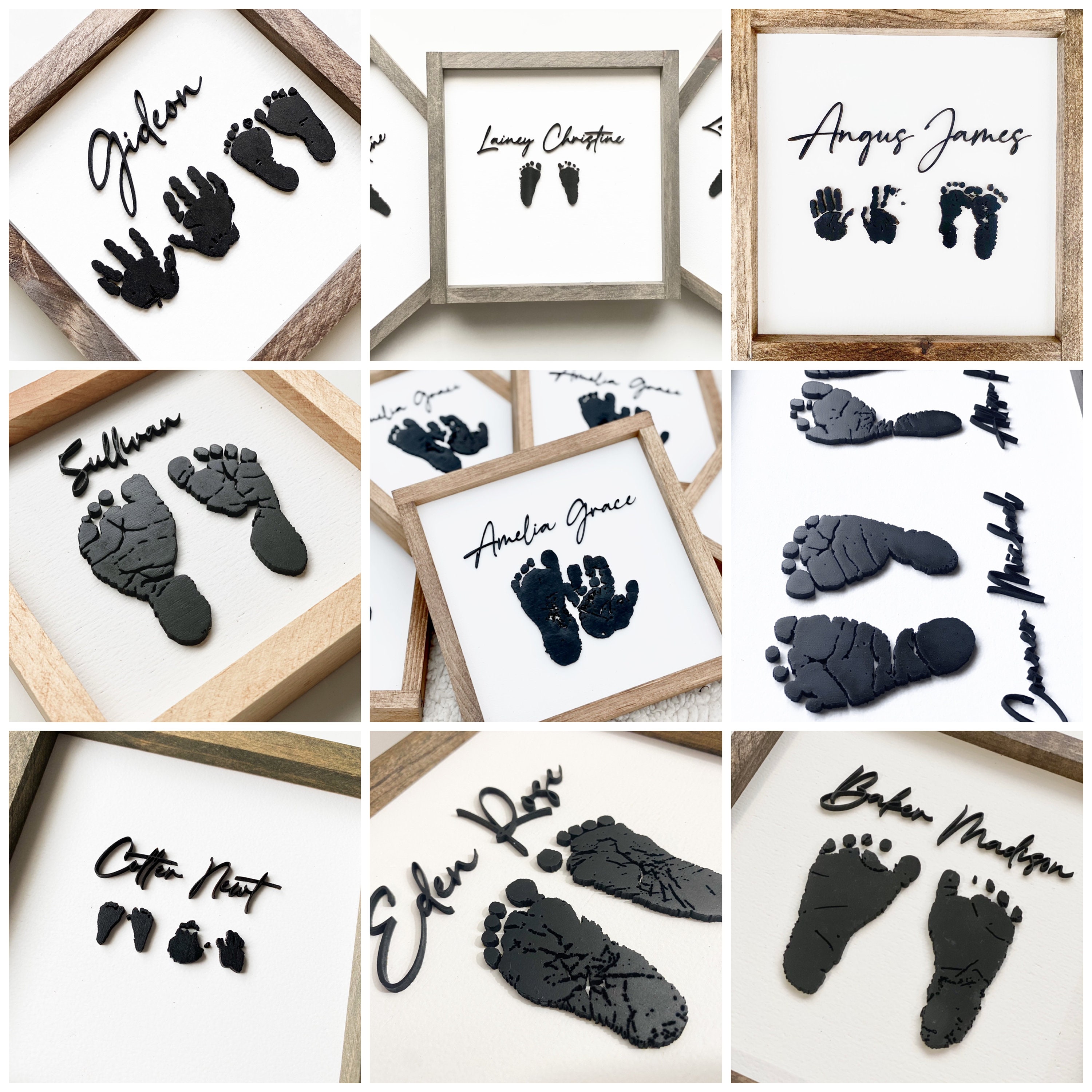 Multiple Footprint Sign Custom Footprint Sign 3D footprint | Etsy