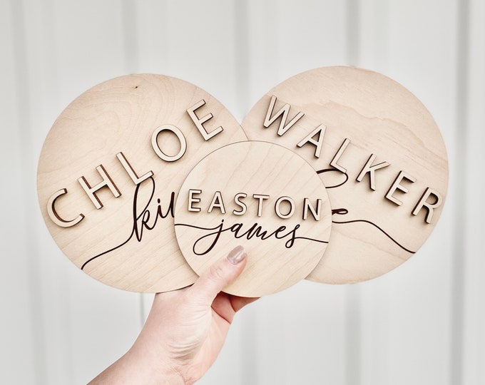 Name Sign Baby Name Sign Name Announcement - Etsy