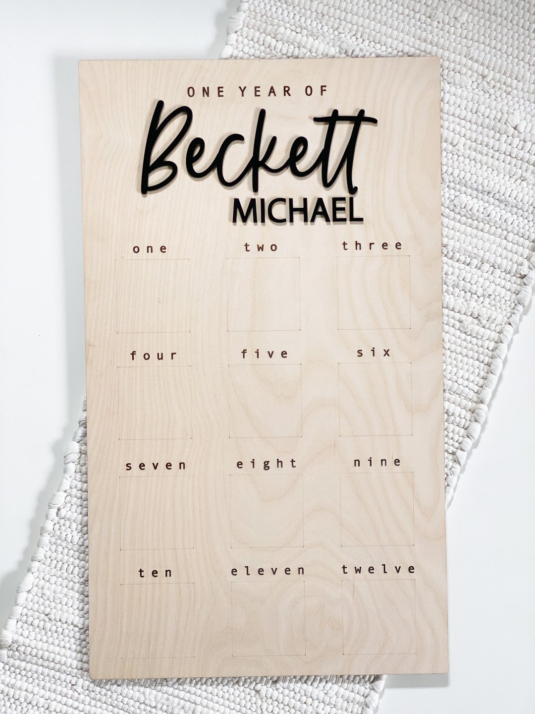 One Year of Sign | My First Year | One Year of Photo Sign | One Year of ...