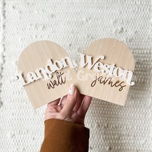 Baby Name Sign | Mini Baby Name Sign | Name Announcement | Hello My ...