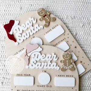 Dear Santa Sign| Dry Erase Christmas Sign | Dear Santa | Christmas ...