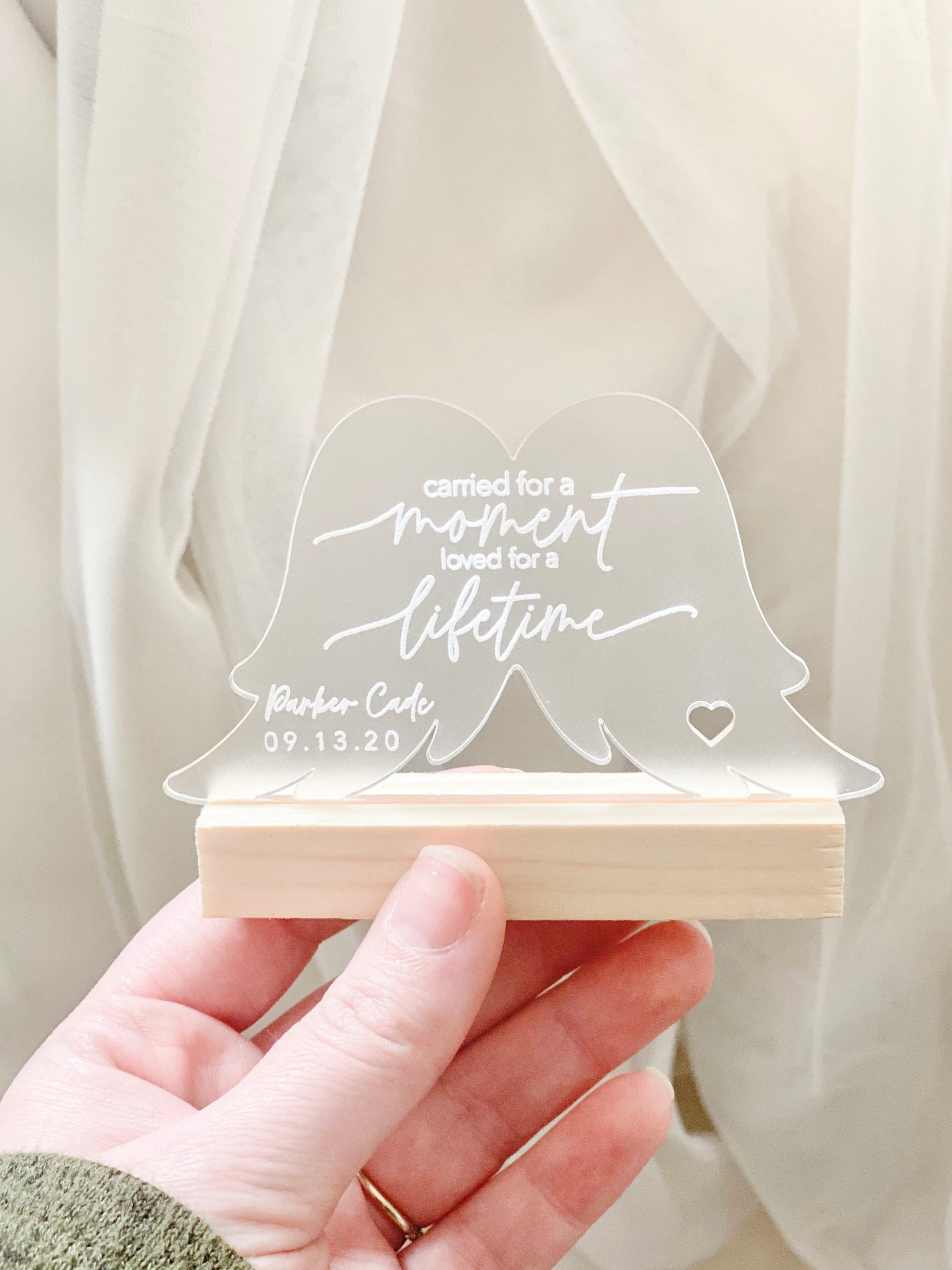 Miscarriage Gift Miscarriage Keepsake Angel Wings Baby | Etsy