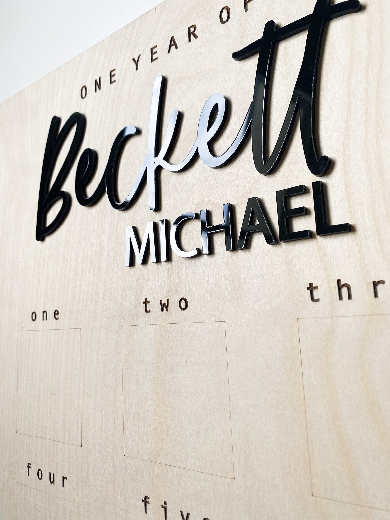 One Year of Sign My First Year One Year of Photo Sign One Year of Board ...