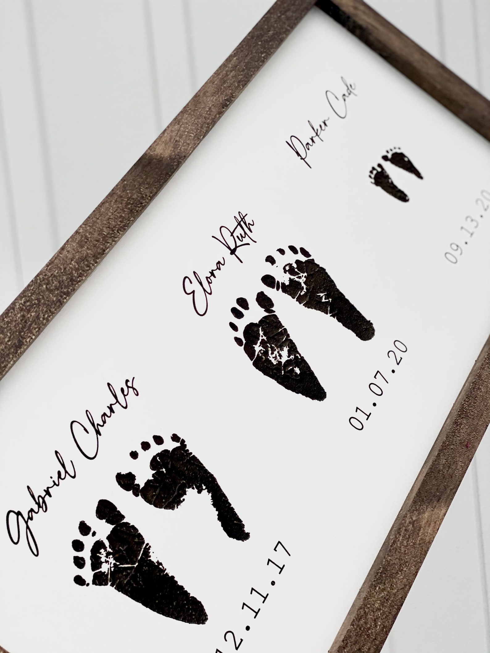 Custom Footprint Sign engraved footprint sign realistic | Etsy