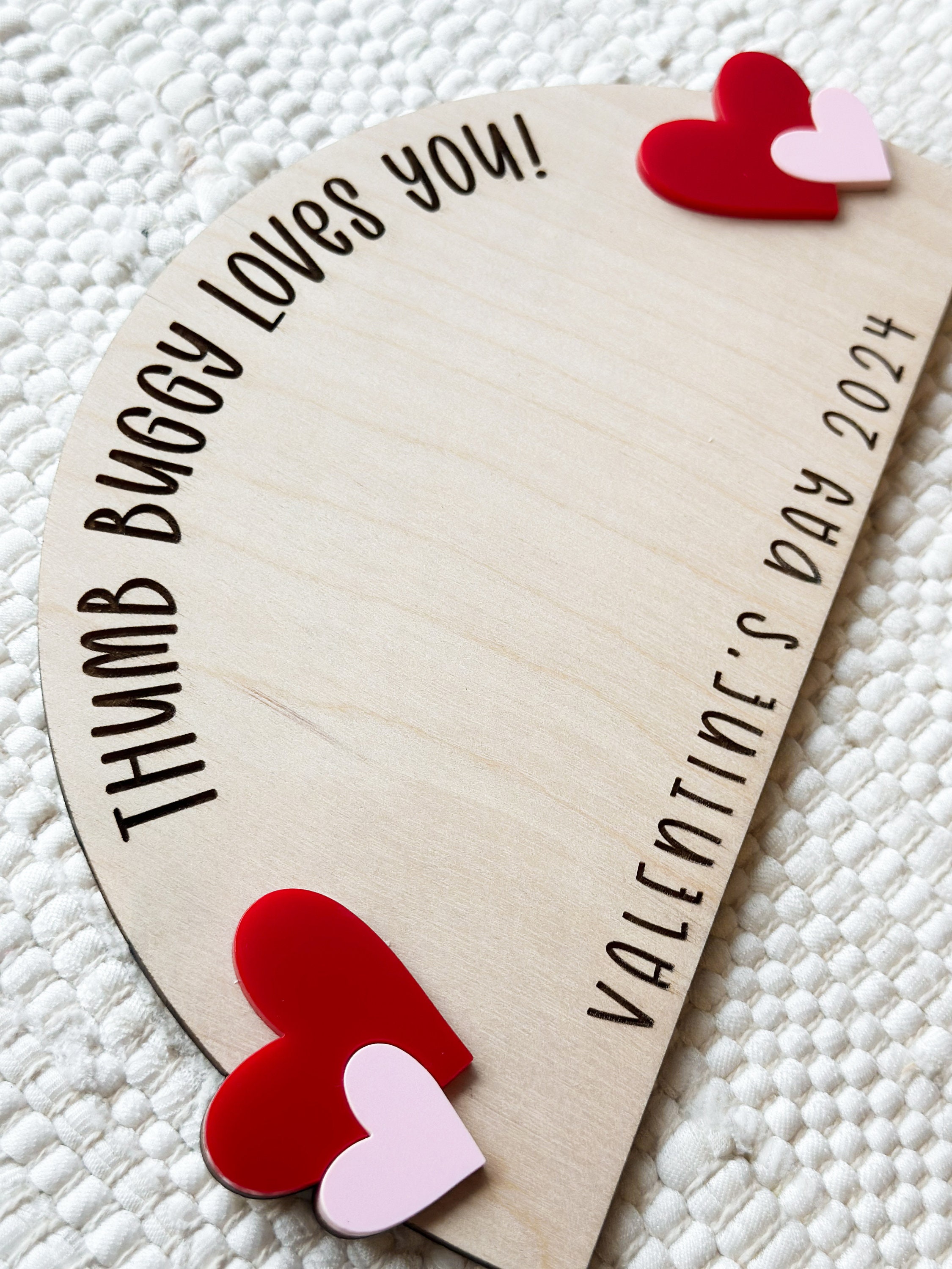 DIY Thumb Buggy SIGN | Valentines Day Gifts | Valentine Gift From Kids ...