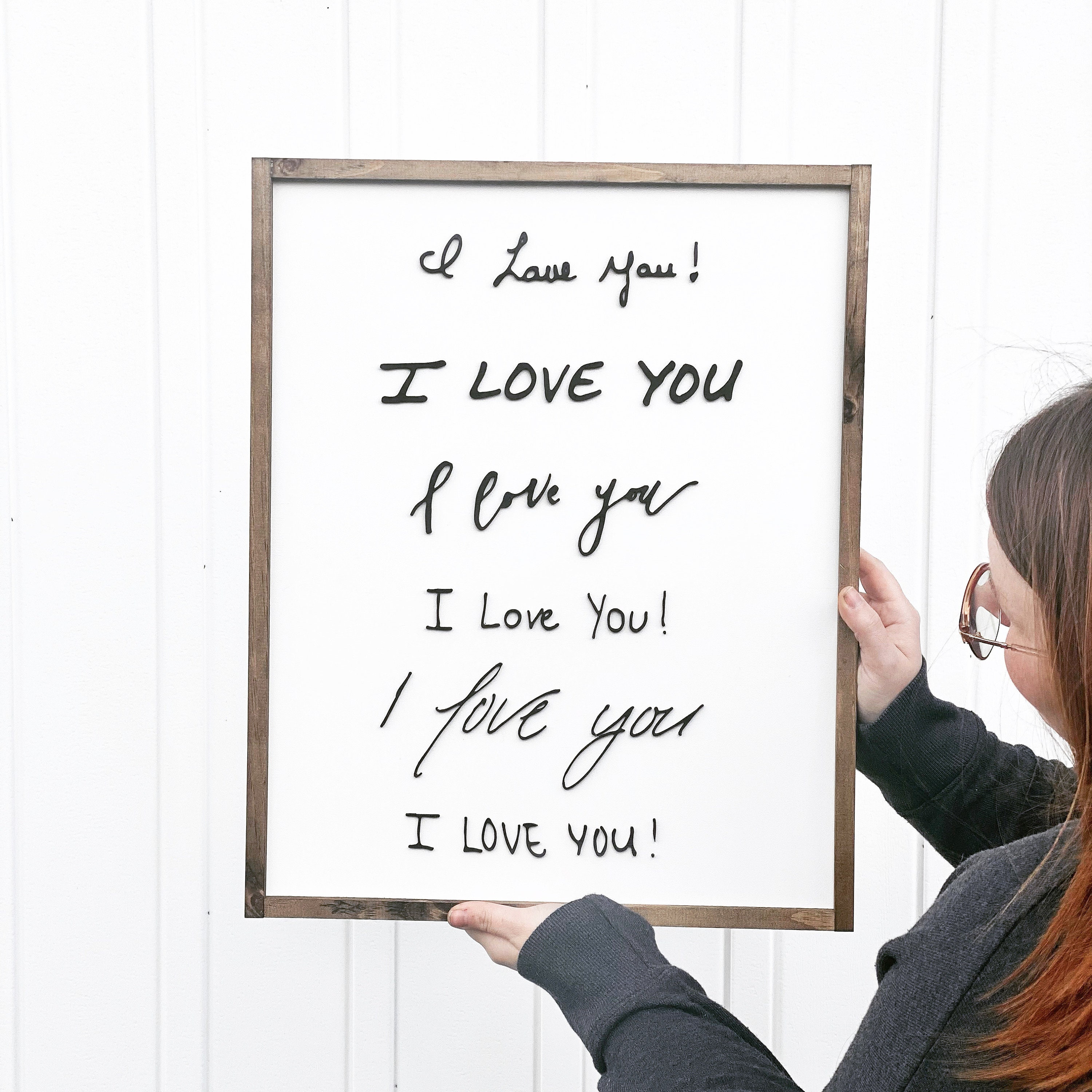 3D Handwriting Sign Custom Handwriting Sign | Etsy