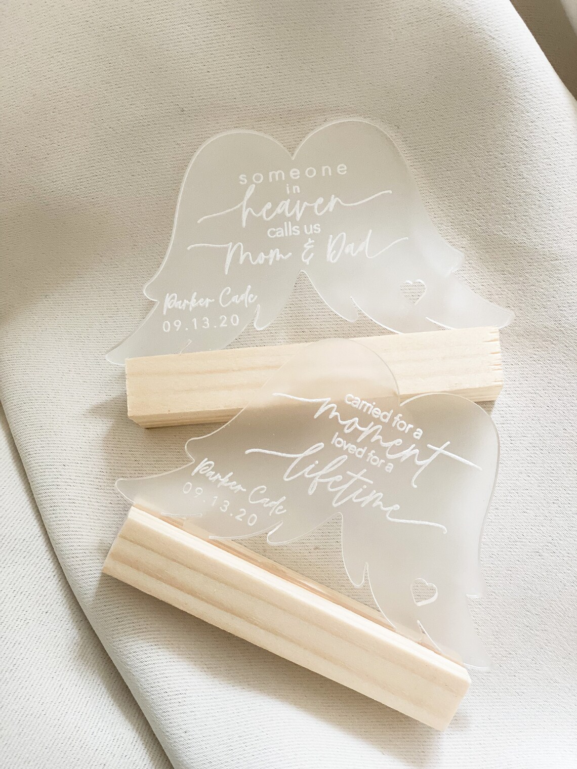 Miscarriage Gift Miscarriage Keepsake Angel Wings Baby - Etsy