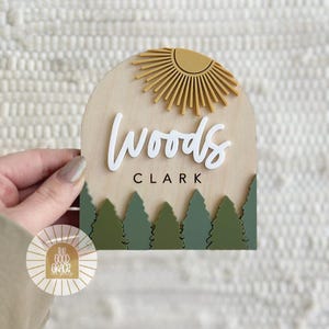 Boy Name Sign | Mini Baby Name Sign | Name Announcement | Baby Boy ...