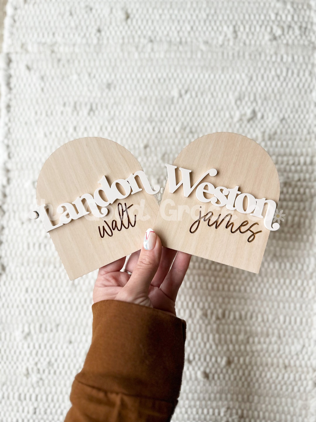 Baby Name Sign | Mini Baby Name Sign | Name Announcement | Hello My ...