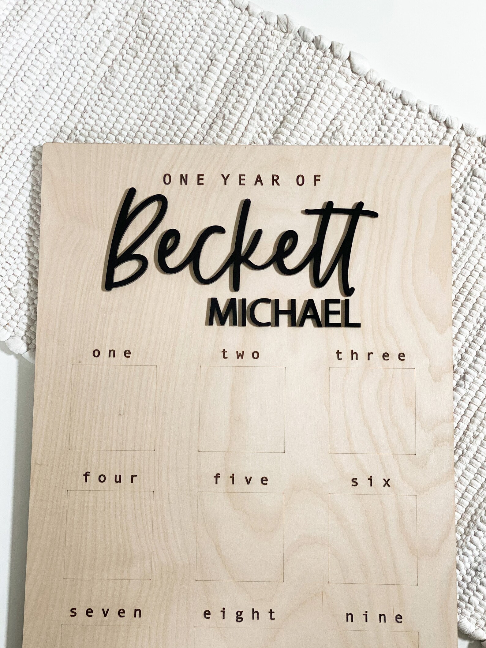 One Year of Sign My First Year One Year of Photo Sign One Year of Board ...