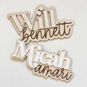 Name Sign Mini Baby Name Sign Name Announcement Hello My - Etsy