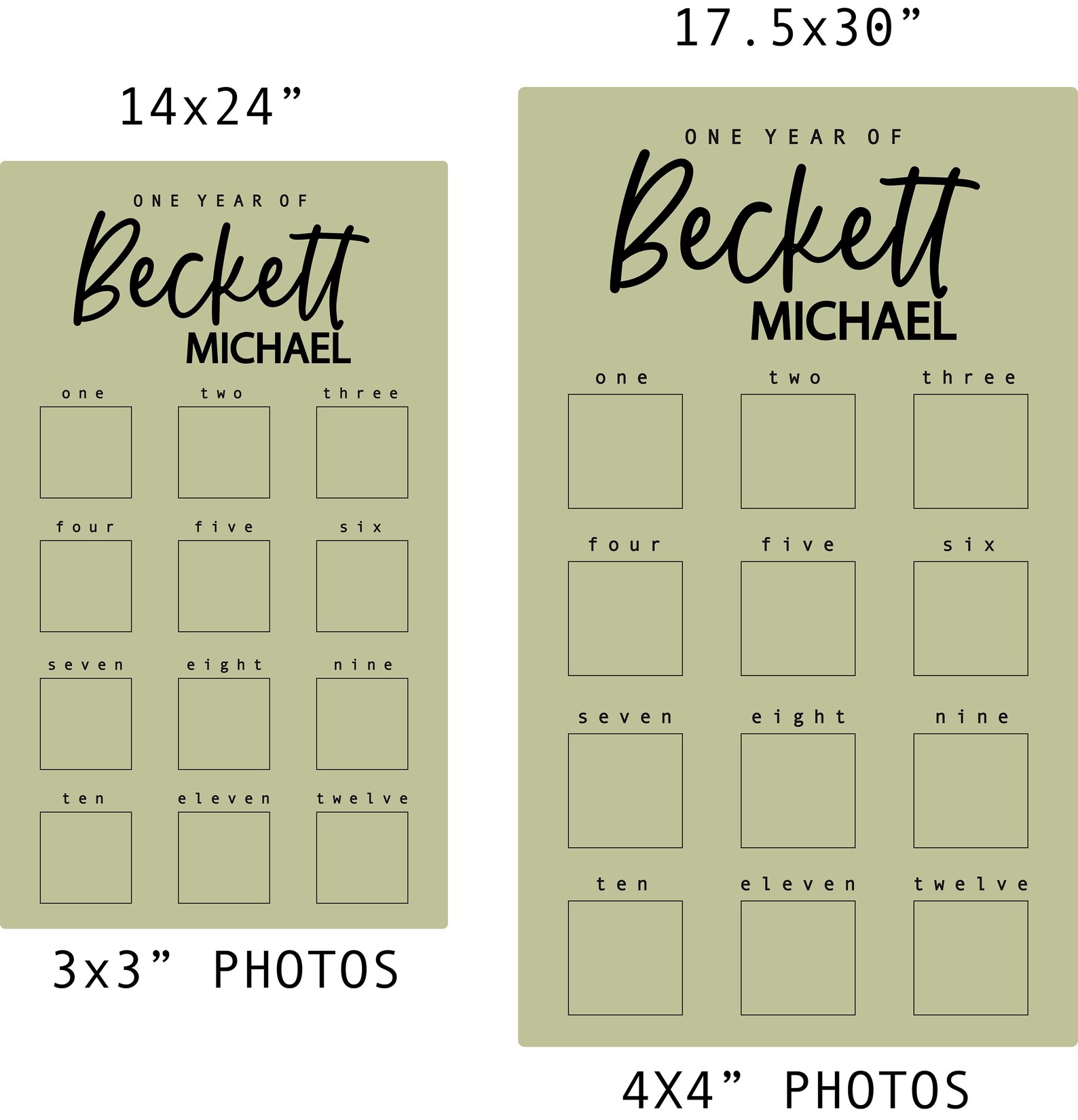 One Year of Sign My First Year One Year of Photo Sign One Year of Board ...