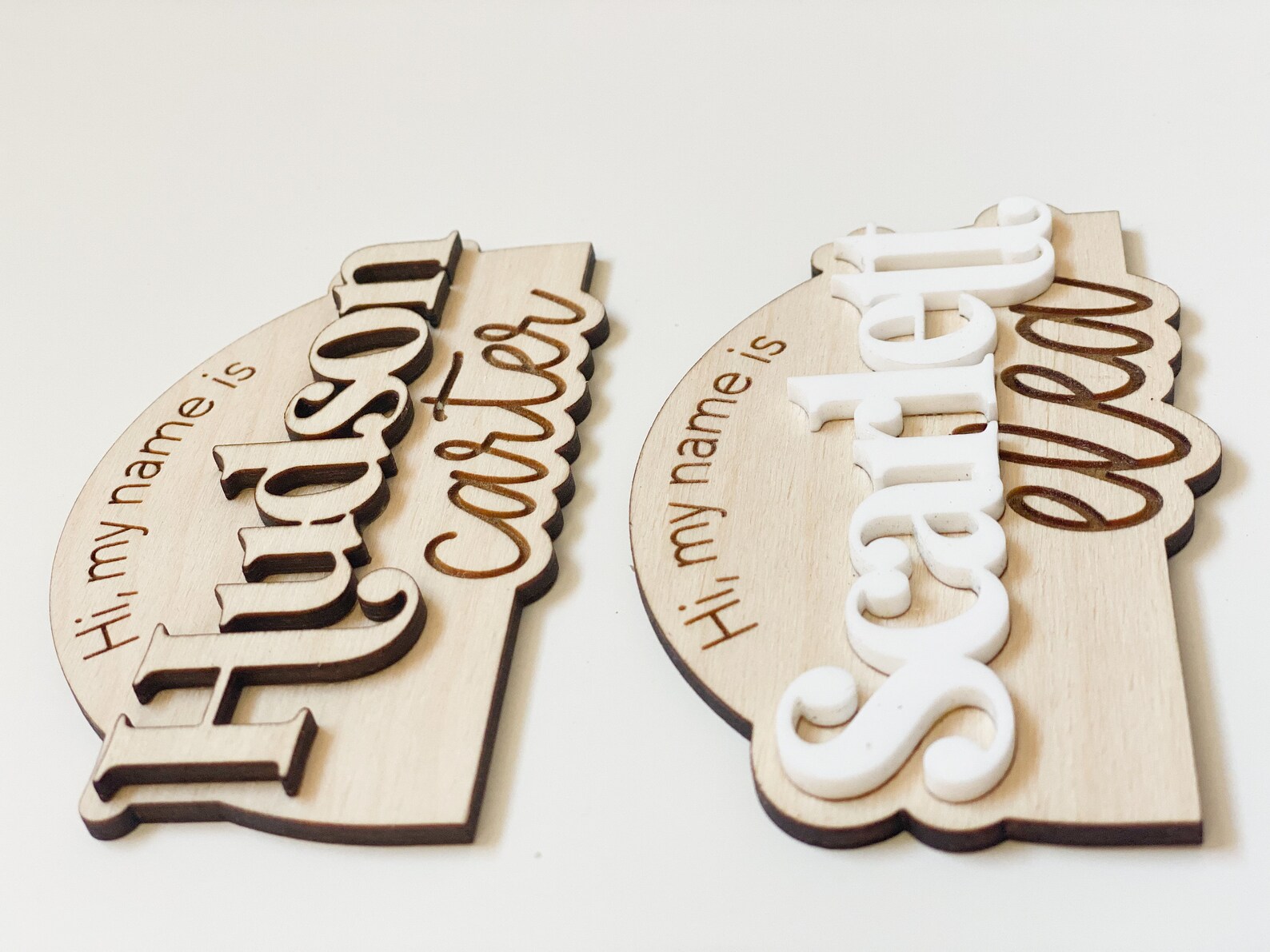 Name Sign Mini Baby Name Sign Name Announcement Hello My - Etsy