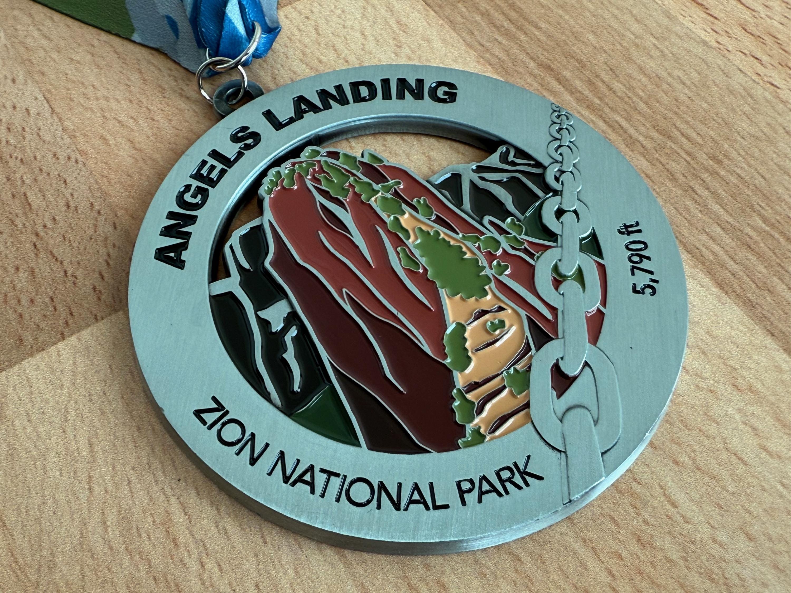 Angels Landing Medal / Ornament With Optional Engraving ...