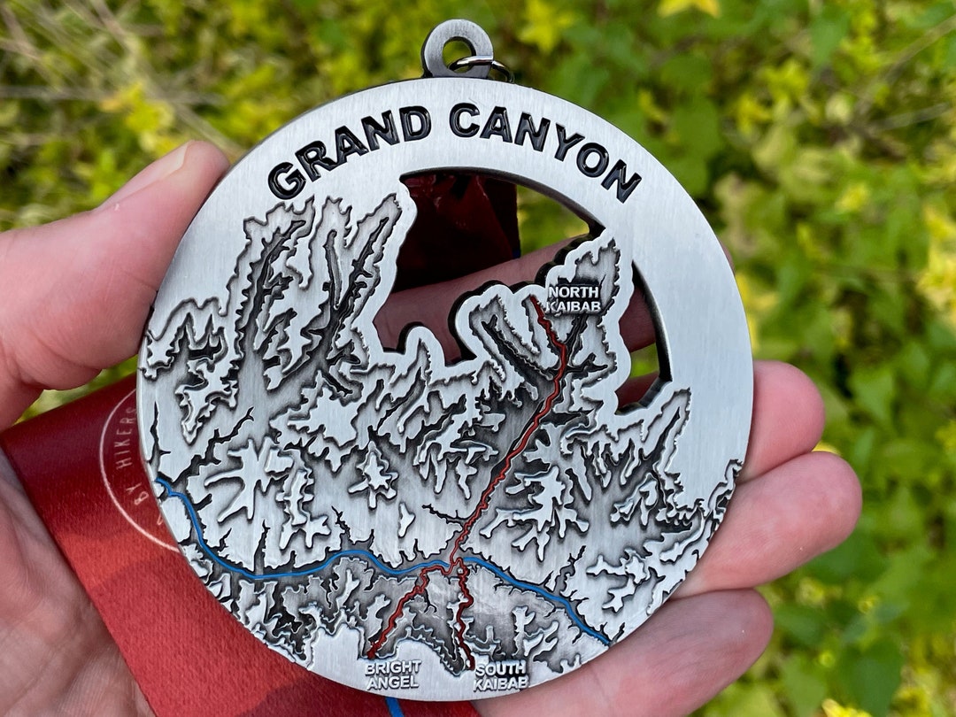 Grand Canyon Medal / R2R / R2R2R / Ornament With Optional - Etsy