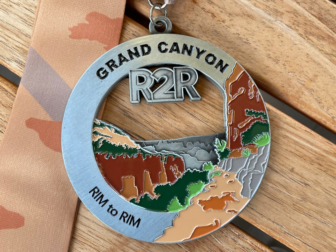 Grand Canyon R2R / Rim to Rim Medal (north Kaibab) With Optional ...
