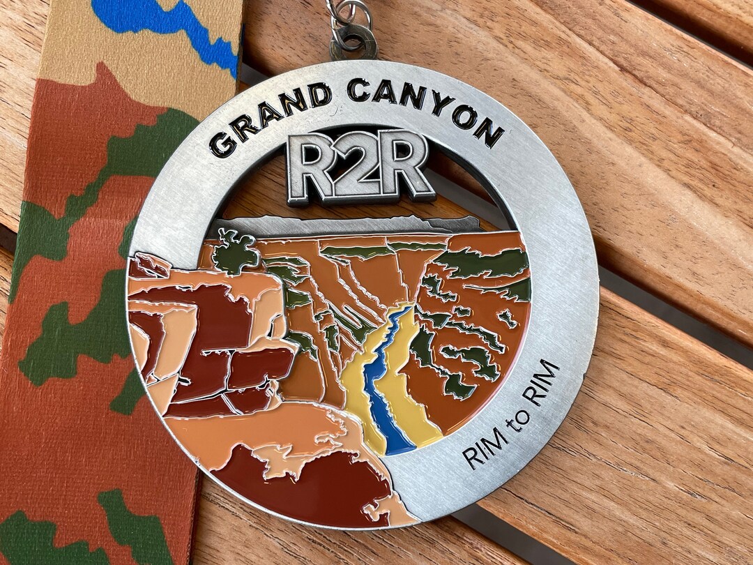 Grand Canyon R2R / Rim to Rim Medal (toroweap Point) / Ornament With ...