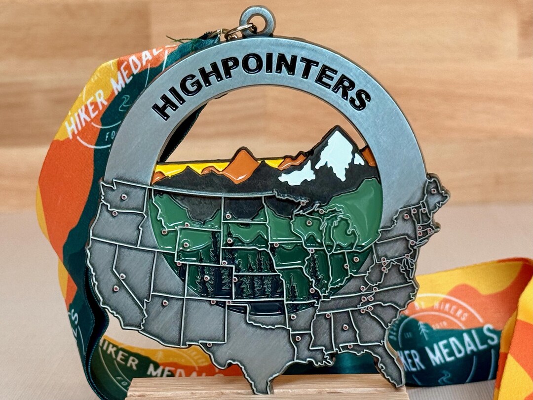 Highpointers Medal / Ornament With Optional Engraving / Personalization ...