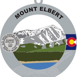 Mount Elbert Medal / Ornament With Optional Engraving / Personalization ...