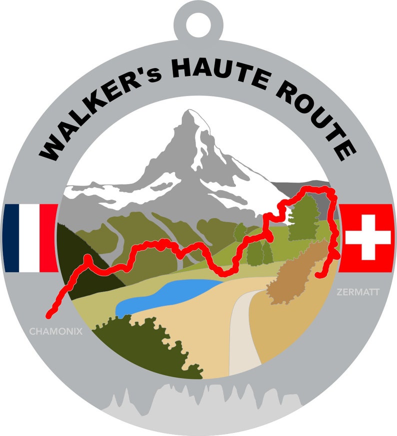 Walkers Haute Route Medal / Ornament With Optional Engraving ...