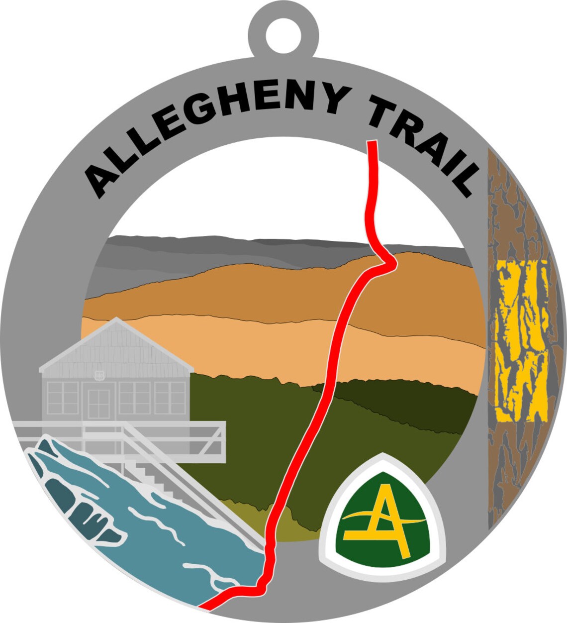Allegheny Trail Medal / Ornament With Optional Engraving ...