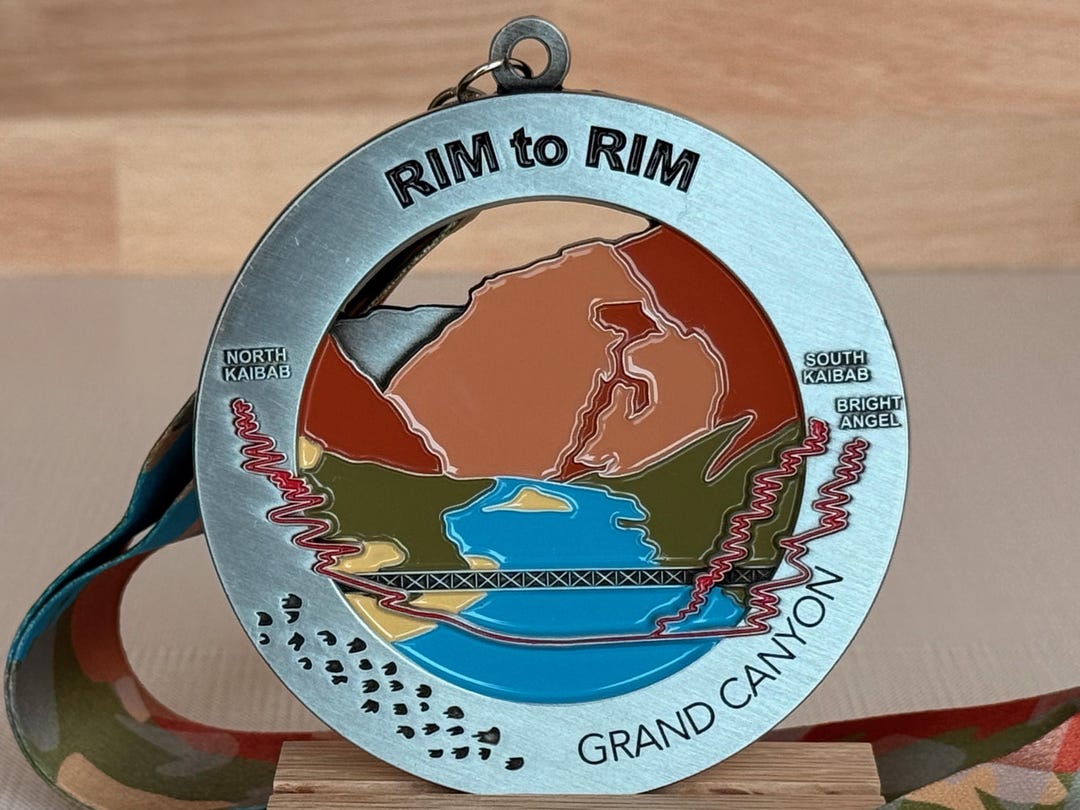 Grand Canyon R2R / Rim to Rim Medal / Ornament With ENGRAVING ...