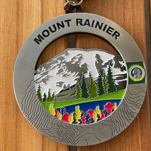 Mount Rainier Medal / Ornament With Optional Engraving ...