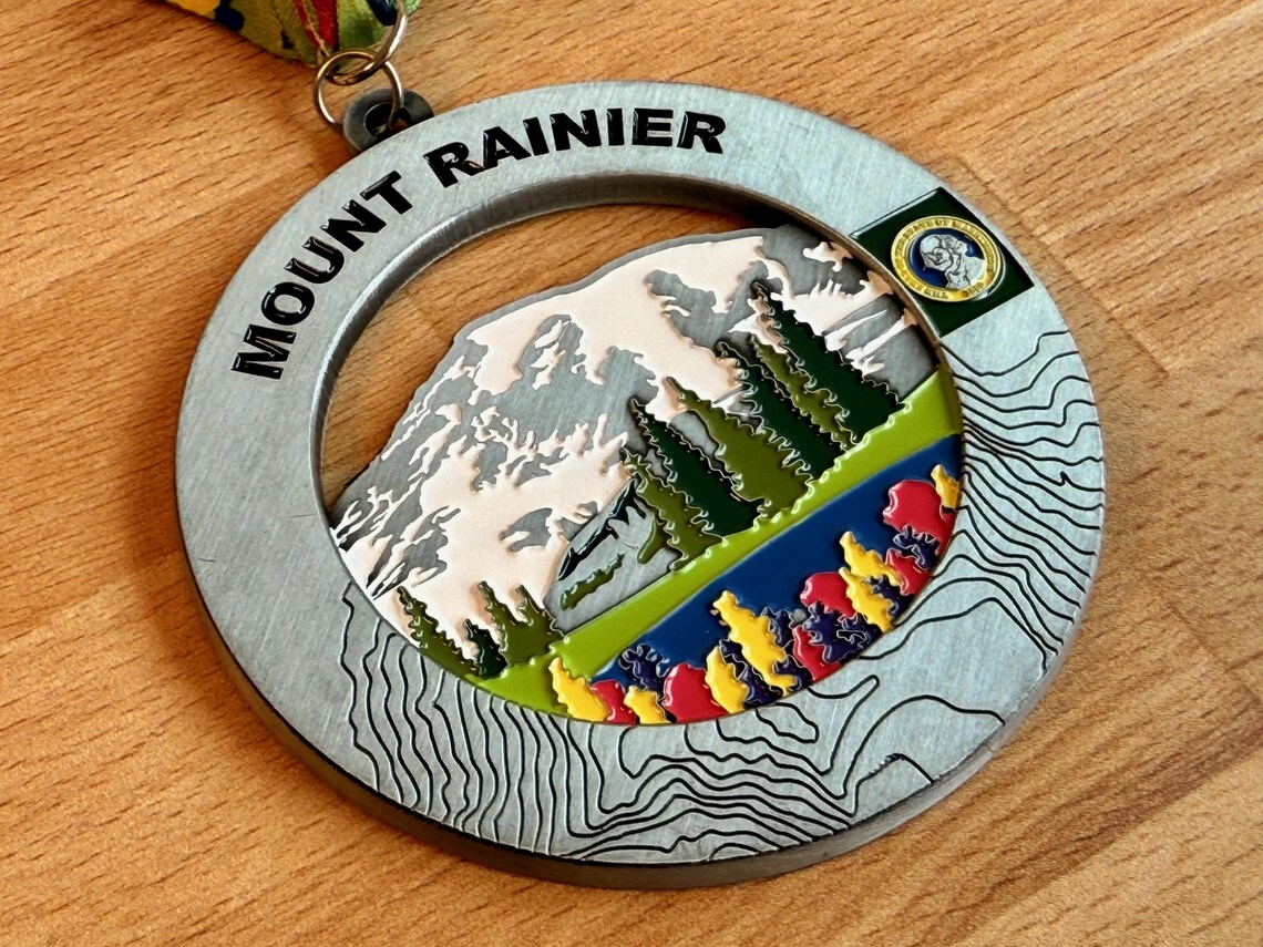 Mount Rainier Medal / Ornament With Optional Engraving ...